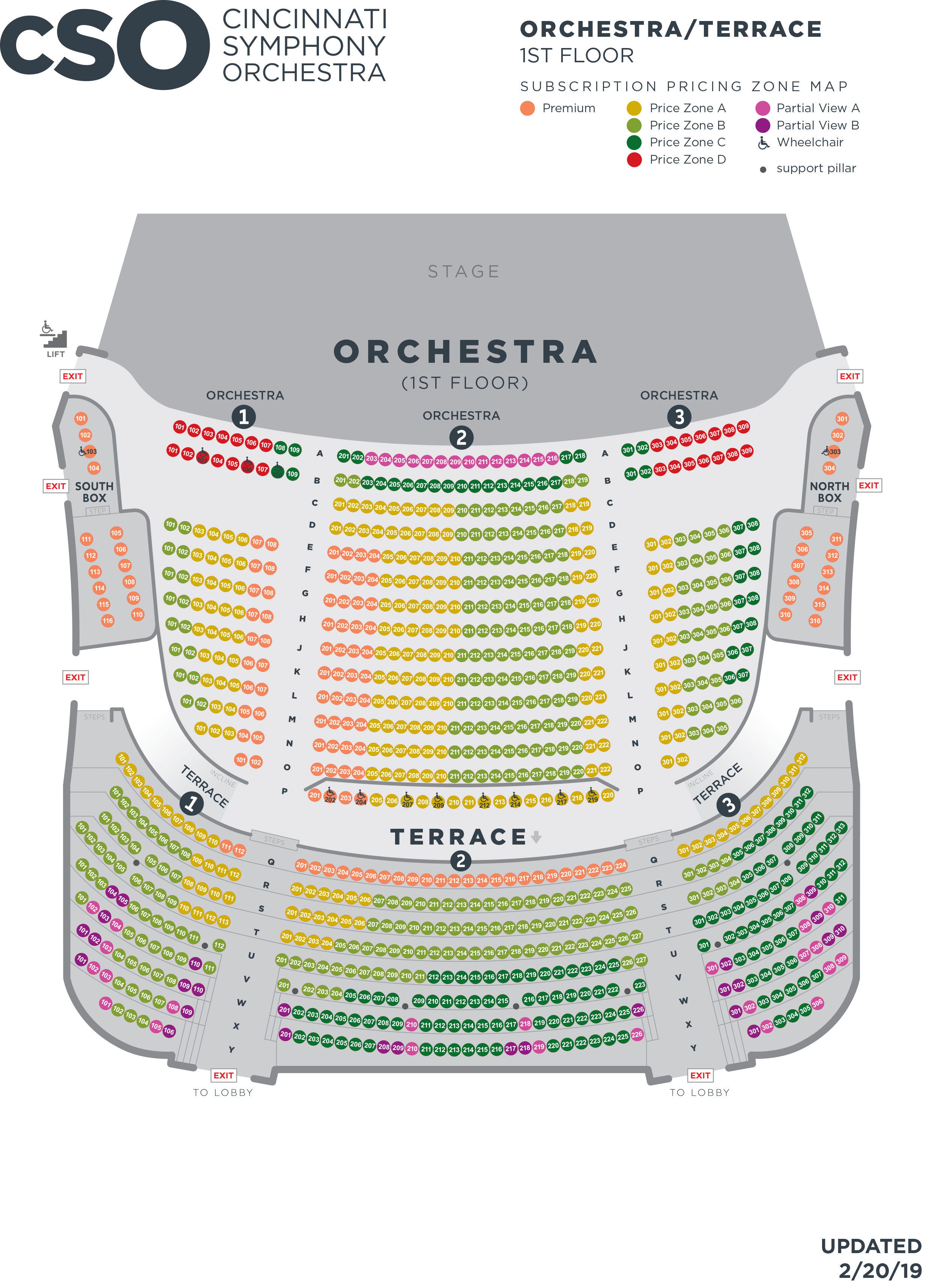 Seating Chart Cincinnati